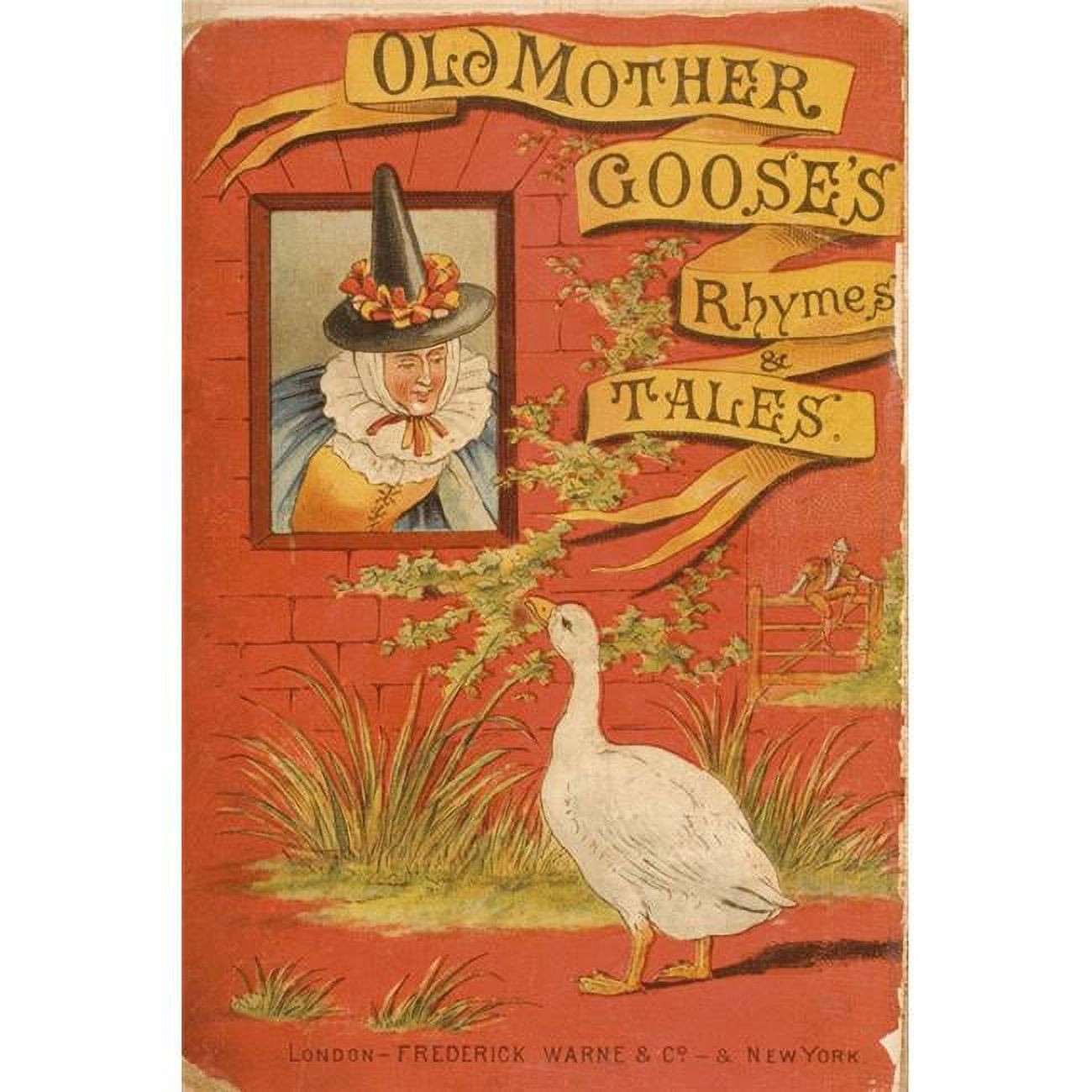 Chromolithographic Cover Illustration From Old Mother Gooses Rhymes ...
