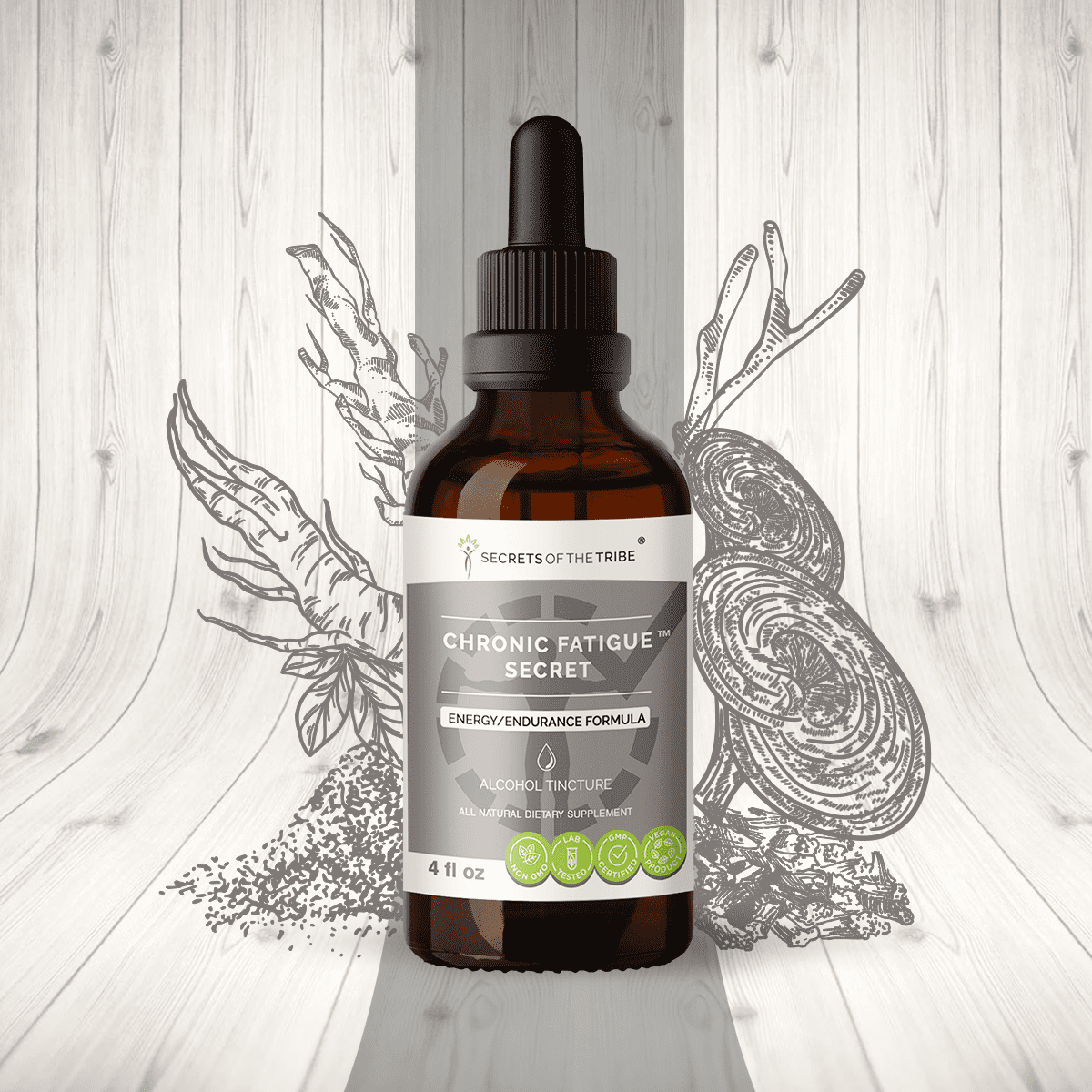 Chronic Fatigue Secret Alcohol Extract, Tincture, Korean Red Ginseng ...