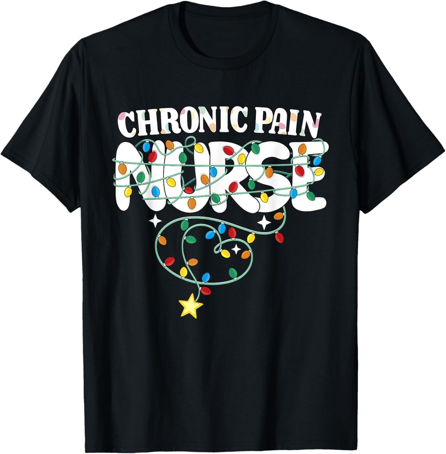 Chronic Pain Nurse Christmas Pain Management Nursing Squad T-Shirt ...