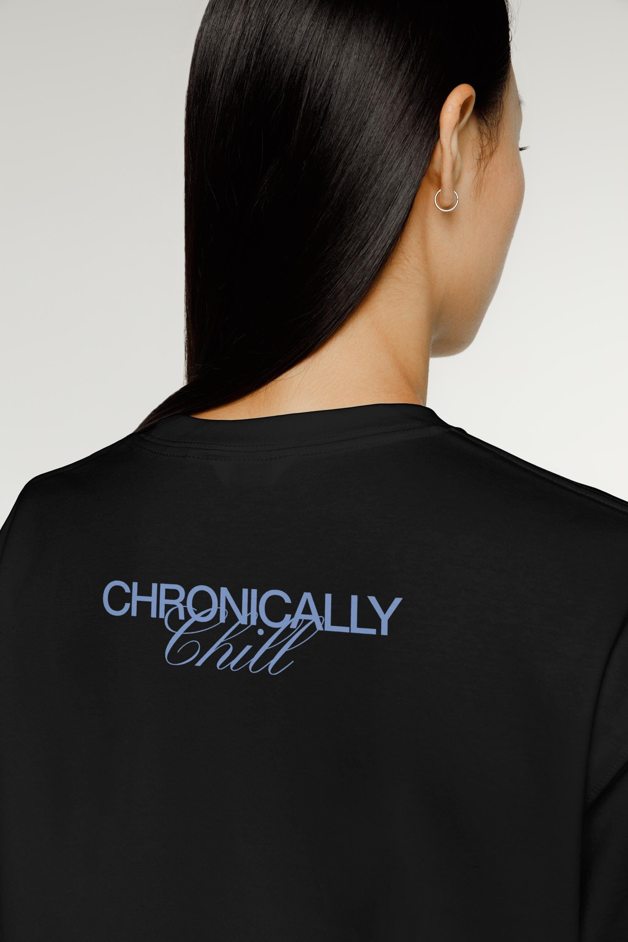 Chronically Chill Black T-Shirt Edgy Retro Graphic Tee Witty 90s ...
