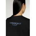 Chronically Chill Black T-Shirt Edgy Retro Graphic Tee Witty 90s ...