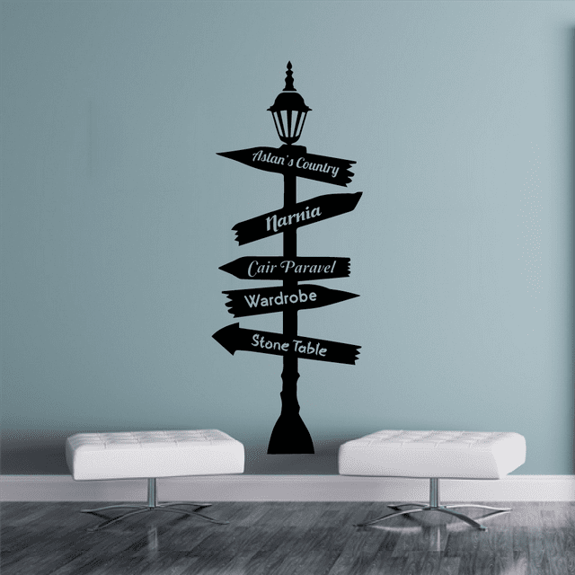Chronicles of Narnia Pathway Map Sign Signage Cartoon Wall Sticker Art ...
