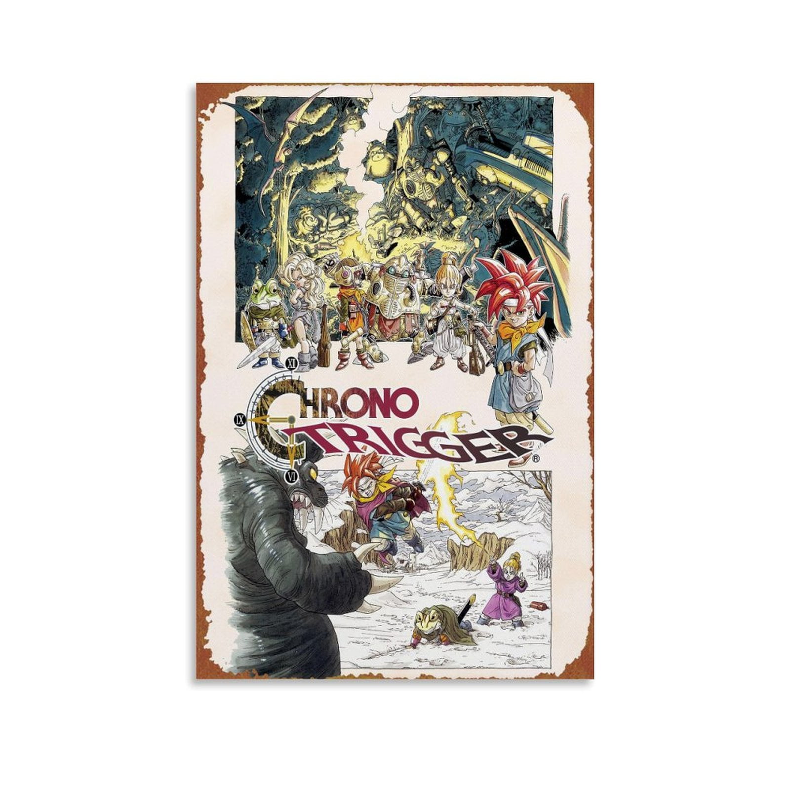 Chrono Trigger Painting Vintage Poster Picture Print Wall Art Poster ...