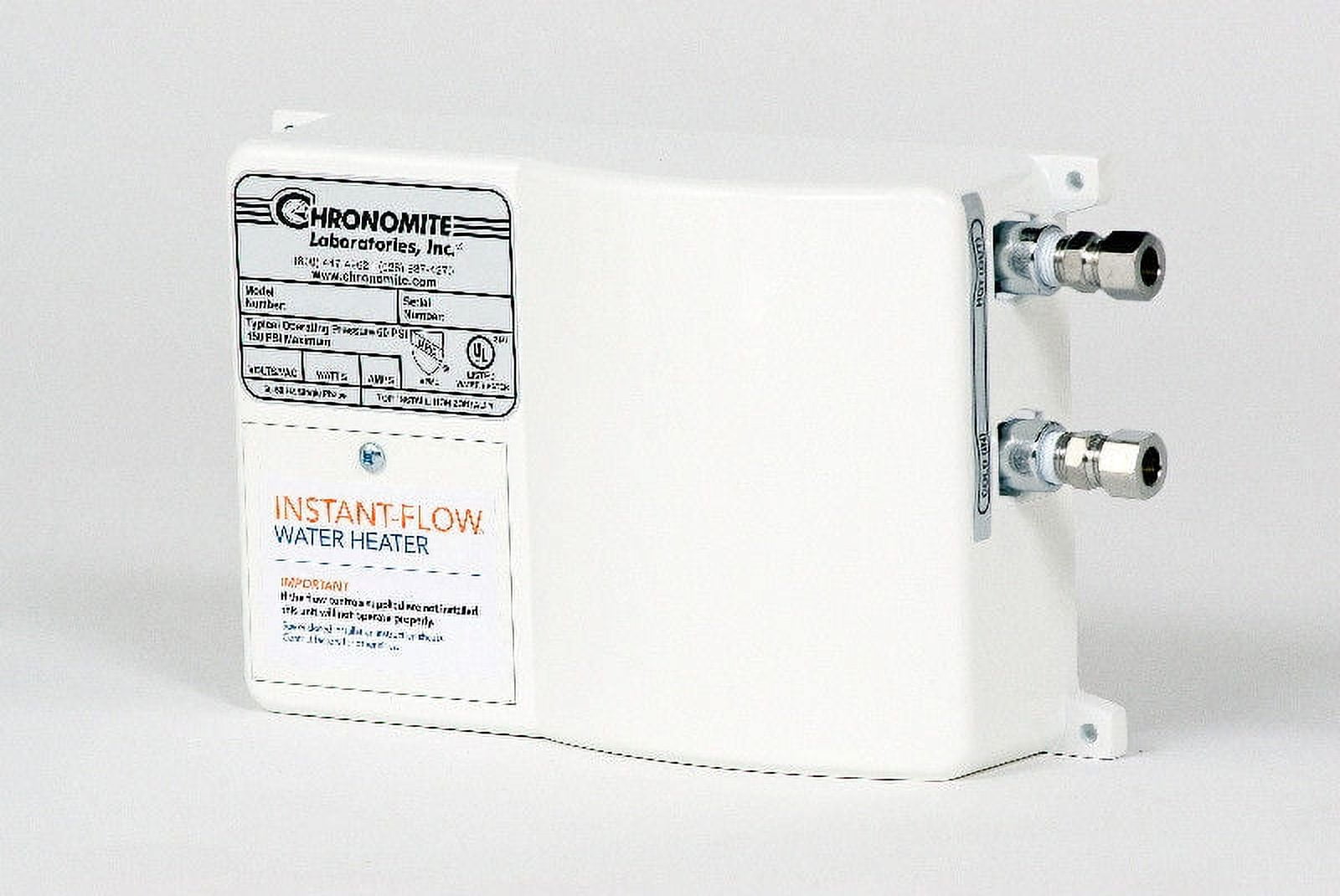 Chronomite Labs SR-20L/120 HTR-I Tankless Electric Water Heater, 120V ...