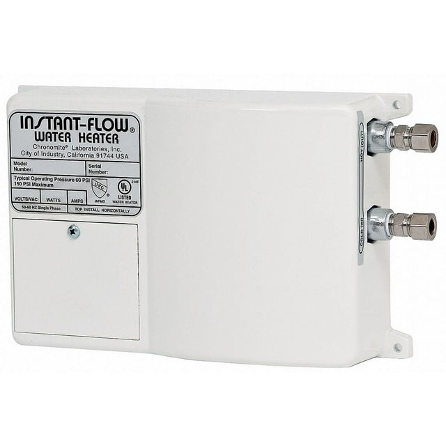 Chronomite Labs Electric Tankless Water Heater,120V SR-30L/120 HTR-I ...