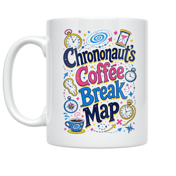 Chrononaut's Coffee Break Map - Time Travel Adventure Enthusiast - 11 ...