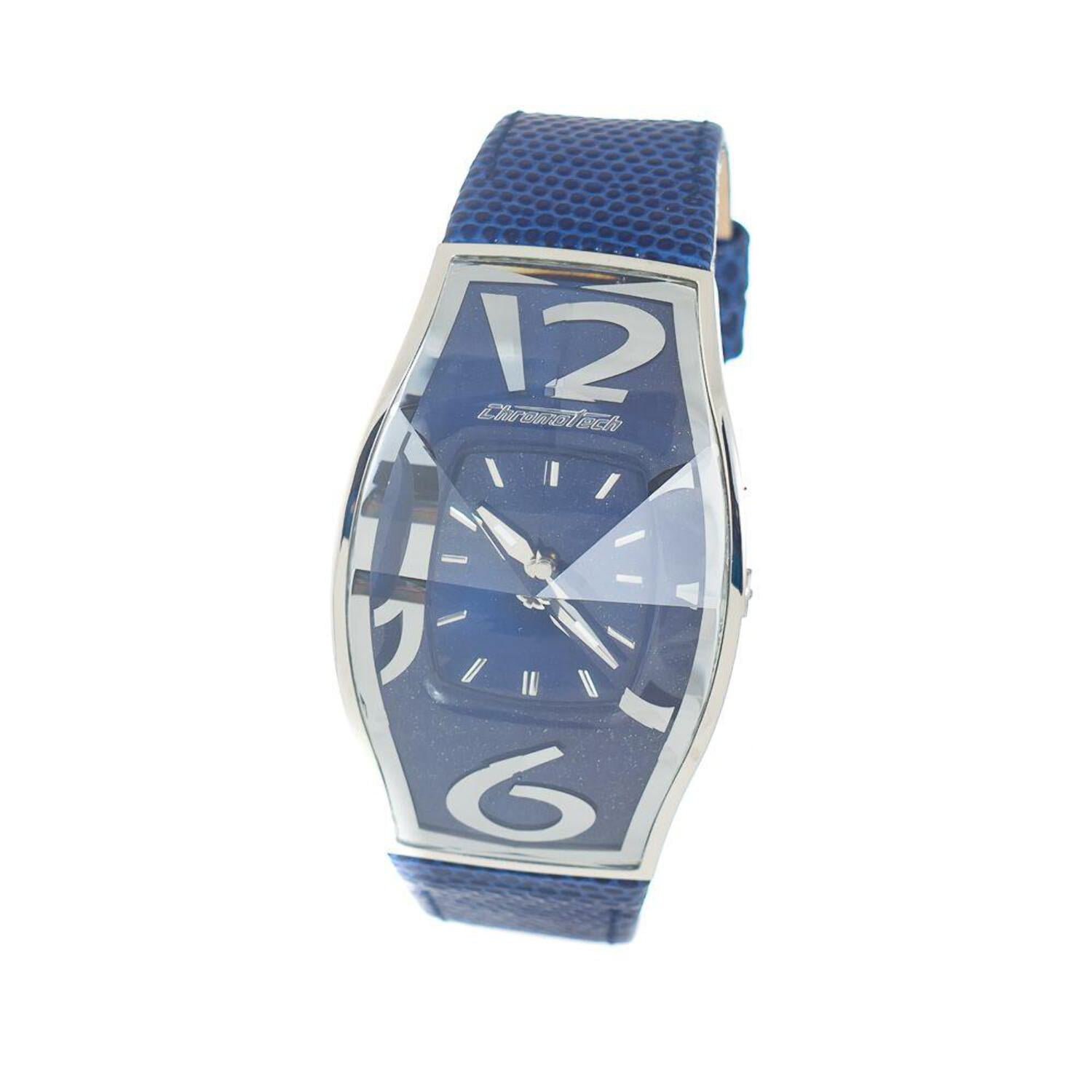Chronotech Blue Leather Watch - Walmart.com