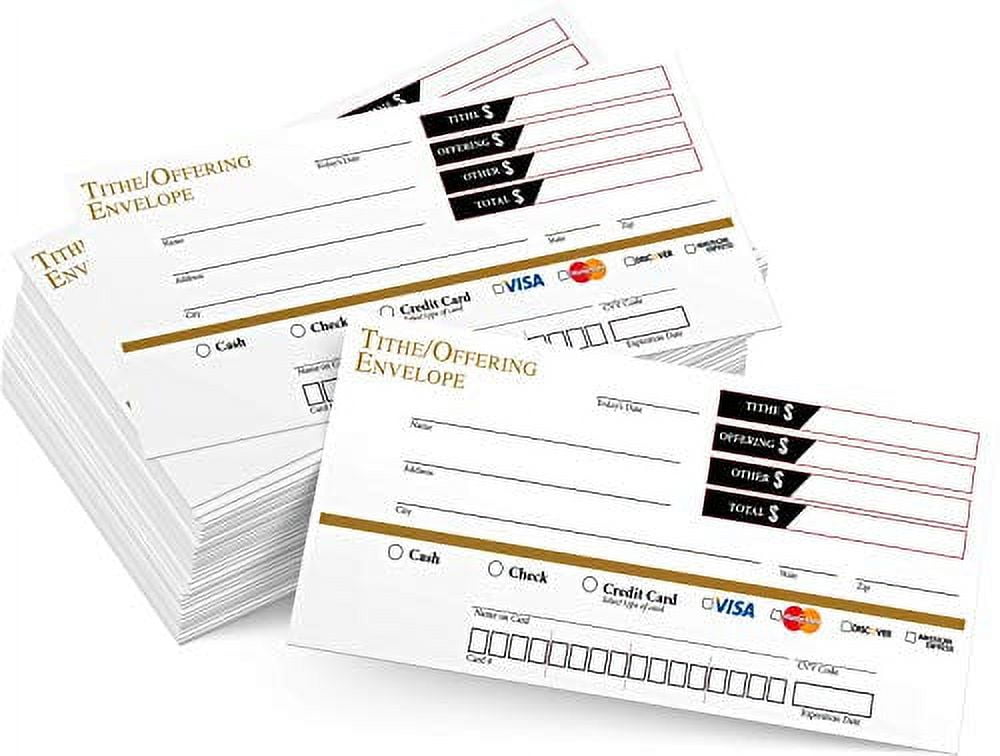 ChruchEnvelopes.com 500 Church Offering | Tithe Donation Envelopes, 6 1 ...