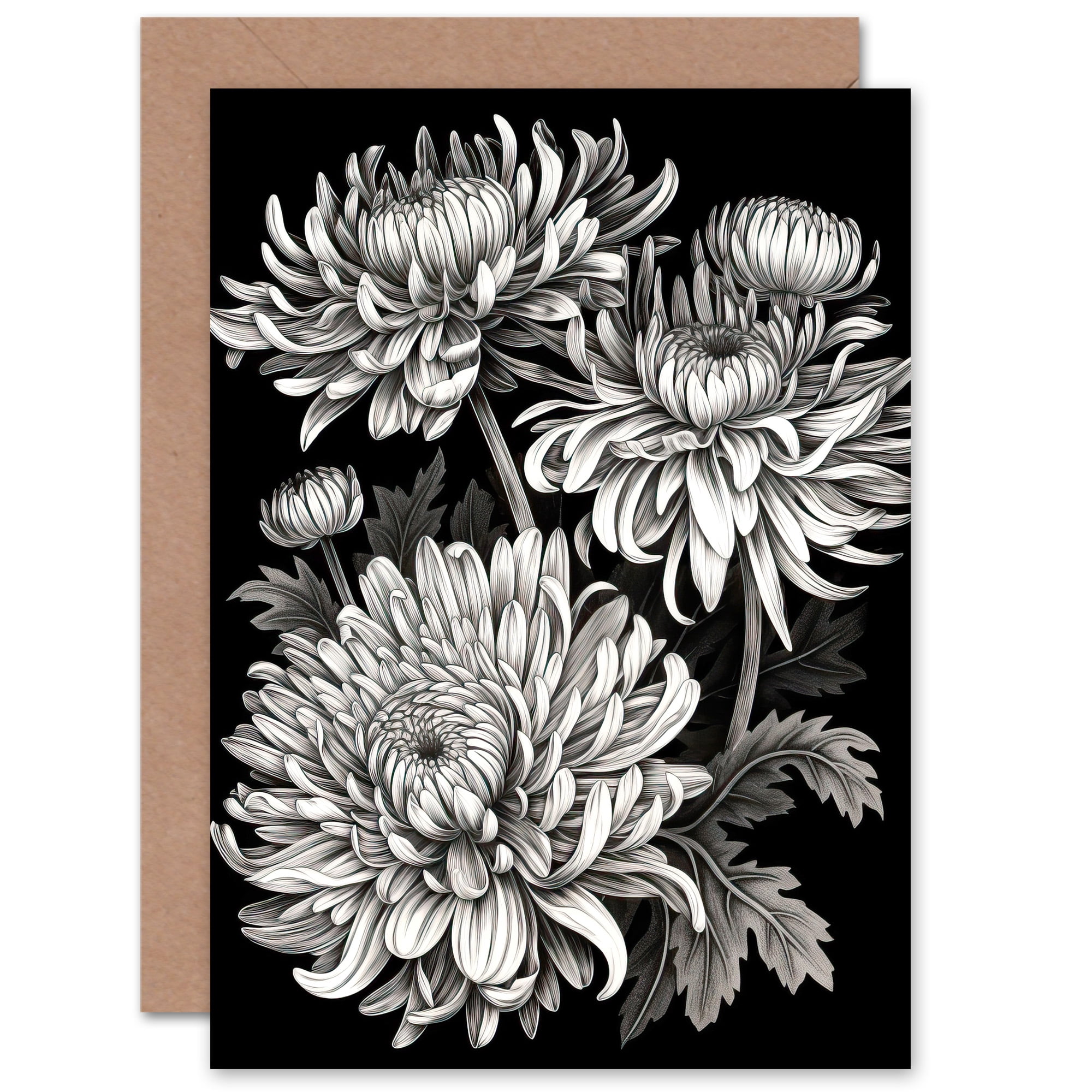 Chrysanthemum Crazy Flowers for Wife Her Mum Sister Daughter Mom Gran ...