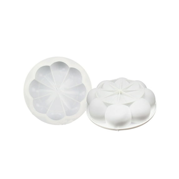 Chrysanthemum Petal Shape French Cake Silicone Valentine'S Day Queen Wave Flower Tanabata Baking ...