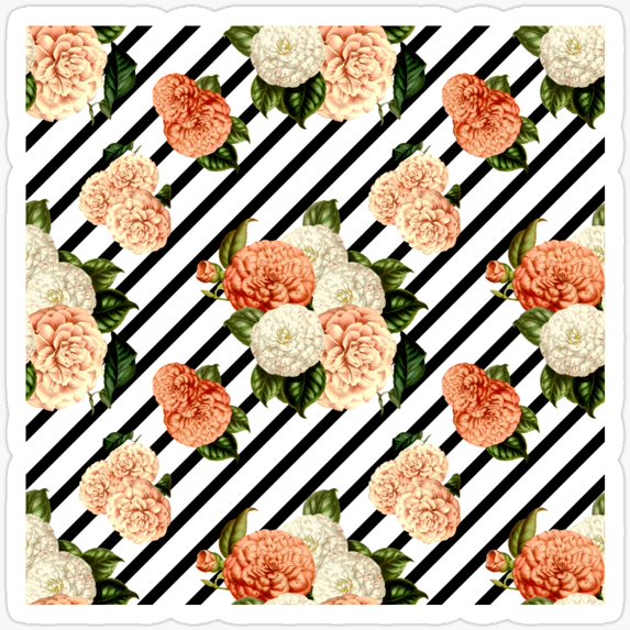 Chrysanthemum Rain Sticker Phone Decal Water Bottle Stickers Car Decals ...