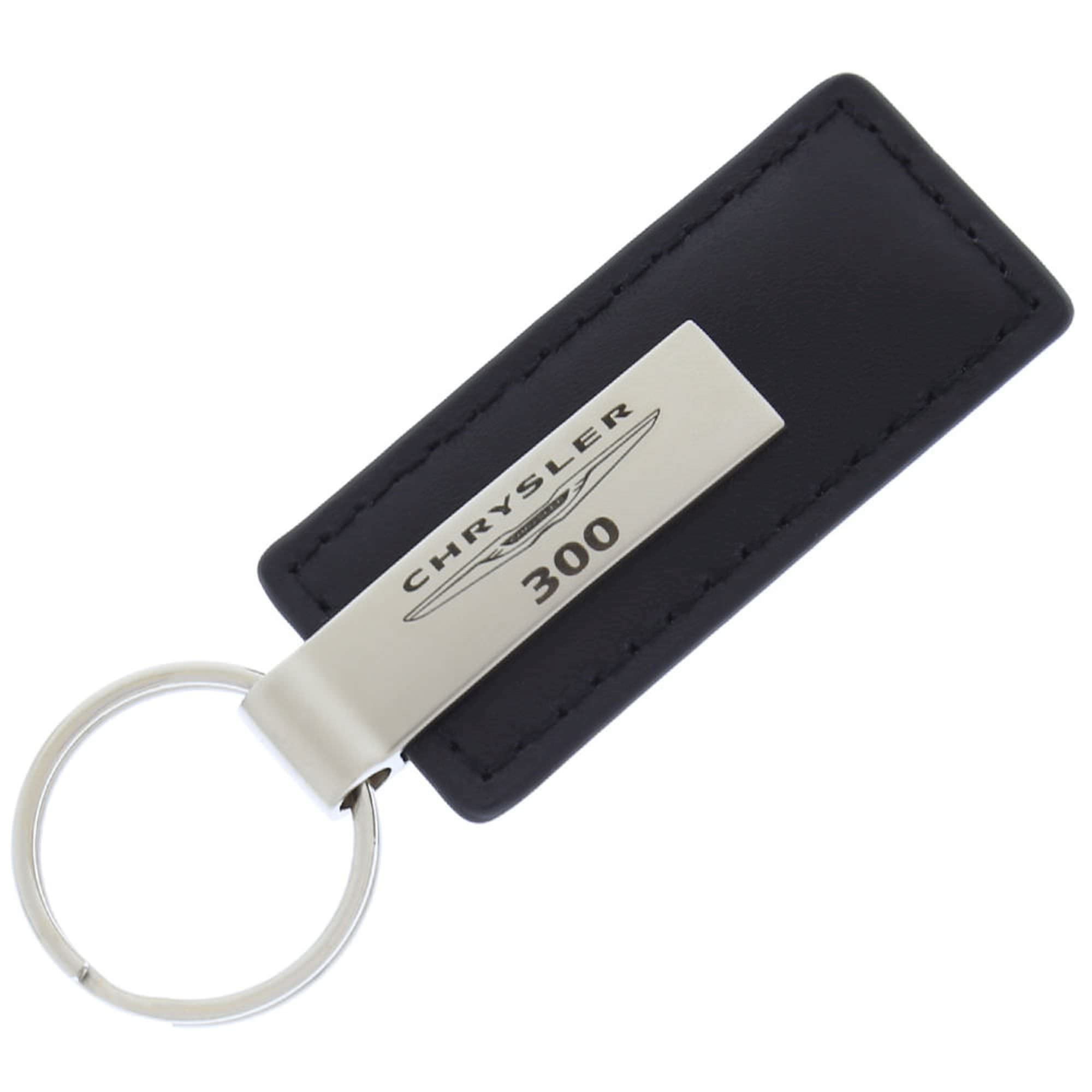 Chrysler 300 Keychain & Keyring - Premium Black Leather - Walmart.com
