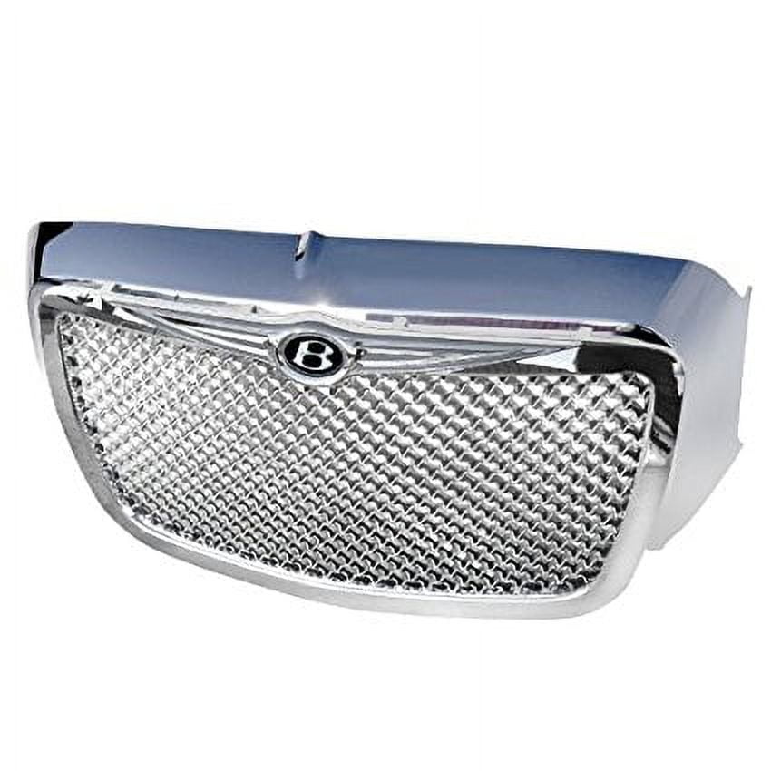 Chrysler 300 Models Chrome Mesh Grill, Chrome Trim Mustache - Walmart.com