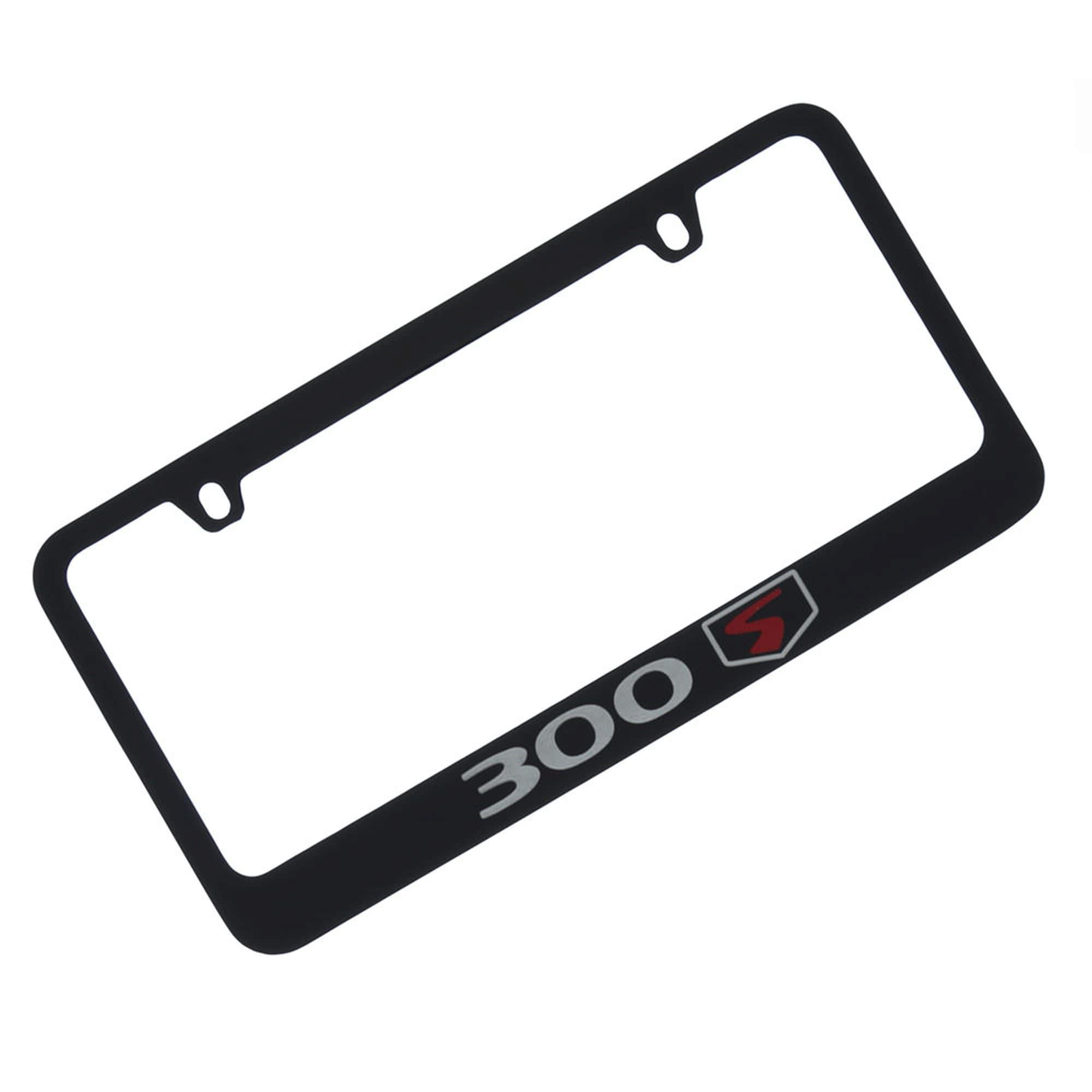 Chrysler 300S License Plate Frame (Red on Black) - Walmart.com