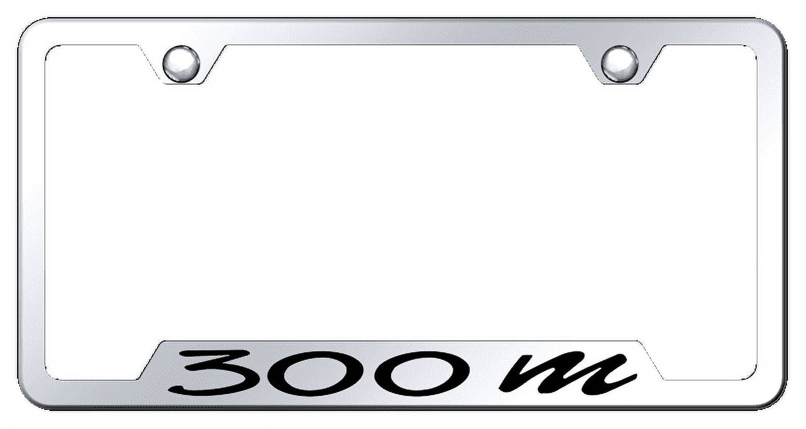 Chrysler 300m Laser Etched Logo Cut-Out License Plate Frame (Chrome ...