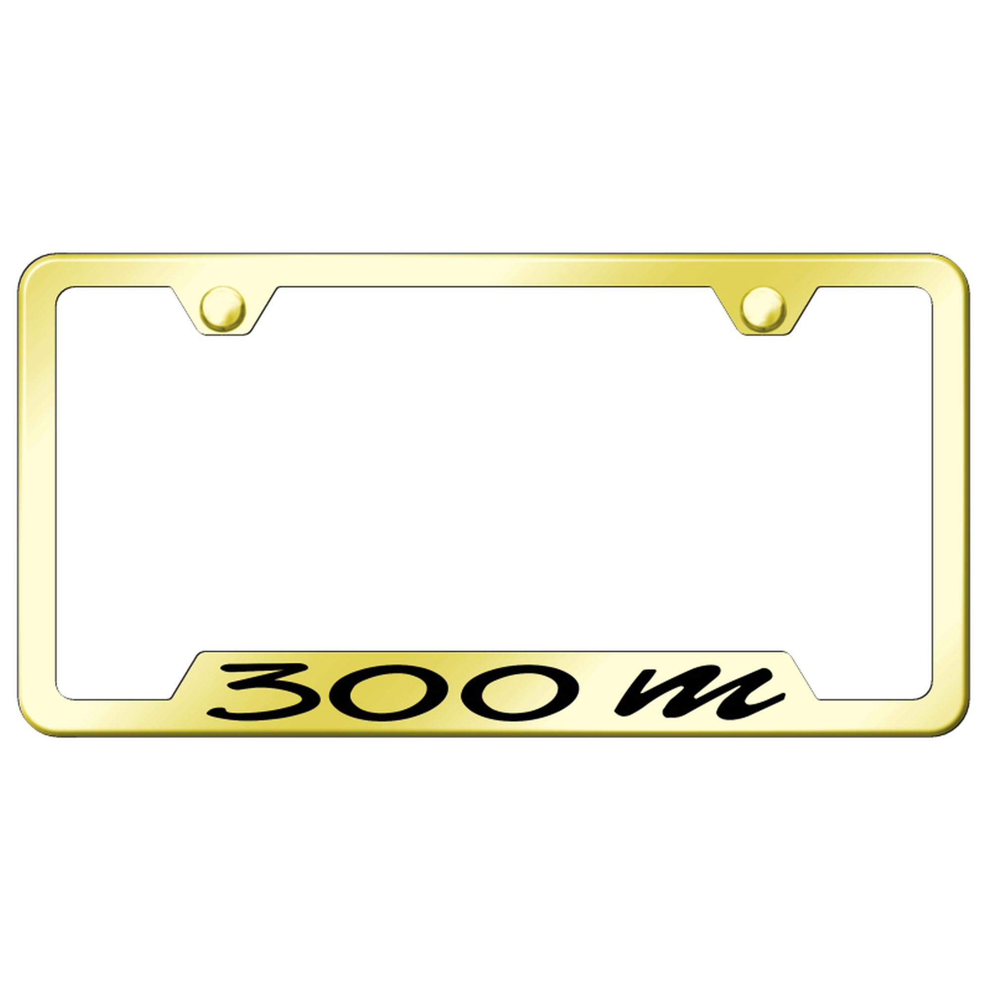 Chrysler 300m Laser Etched Logo Cut-Out License Plate Frame (Gold ...