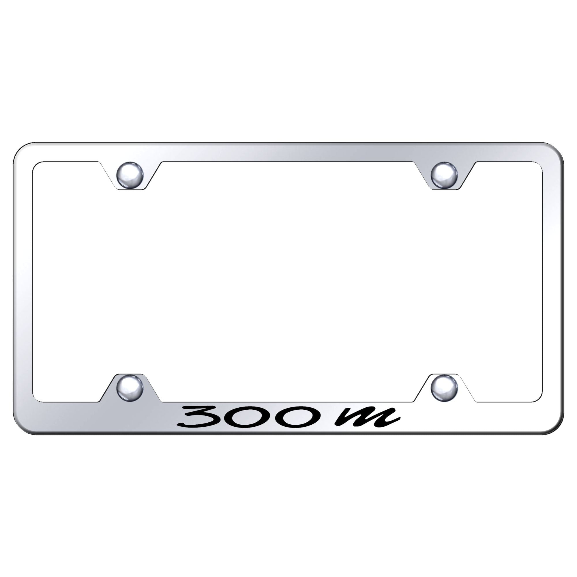 Chrysler 300m Laser Etched Logo Wide Body License Plate Frame (Chrome ...
