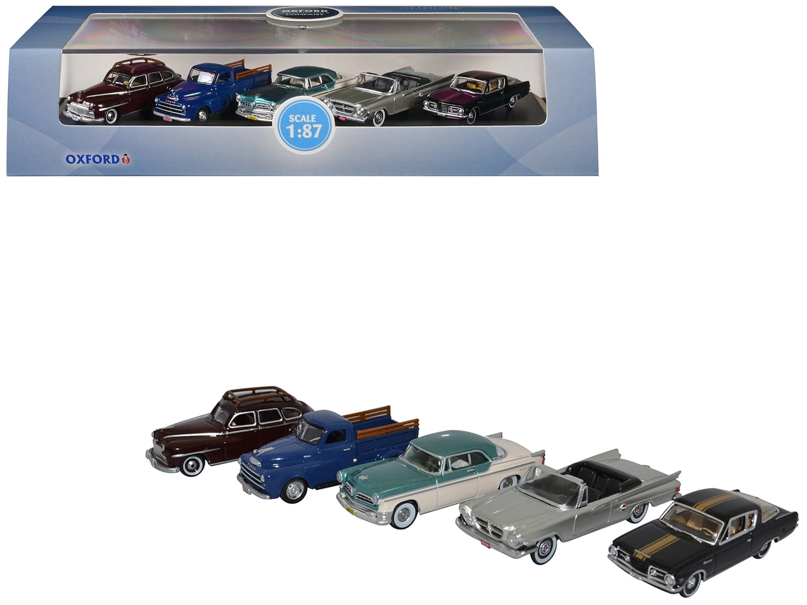 Chrysler Centenary 5 Piece Set 1/87 (HO) Scale Diecast Model Cars by ...