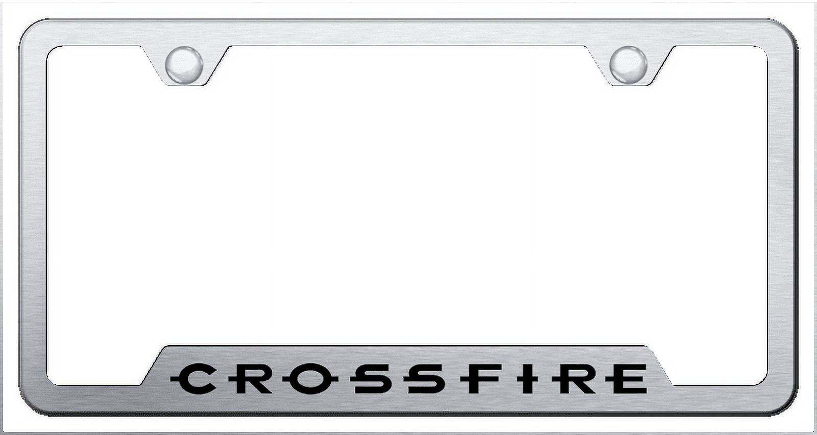 Chrysler Crossfire Laser Etched Logo Cut-Out License Plate Frame ...