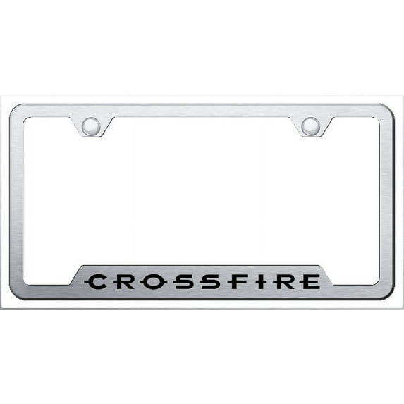 Chrysler Crossfire Laser Etched Logo Cut-Out License Plate Frame ...