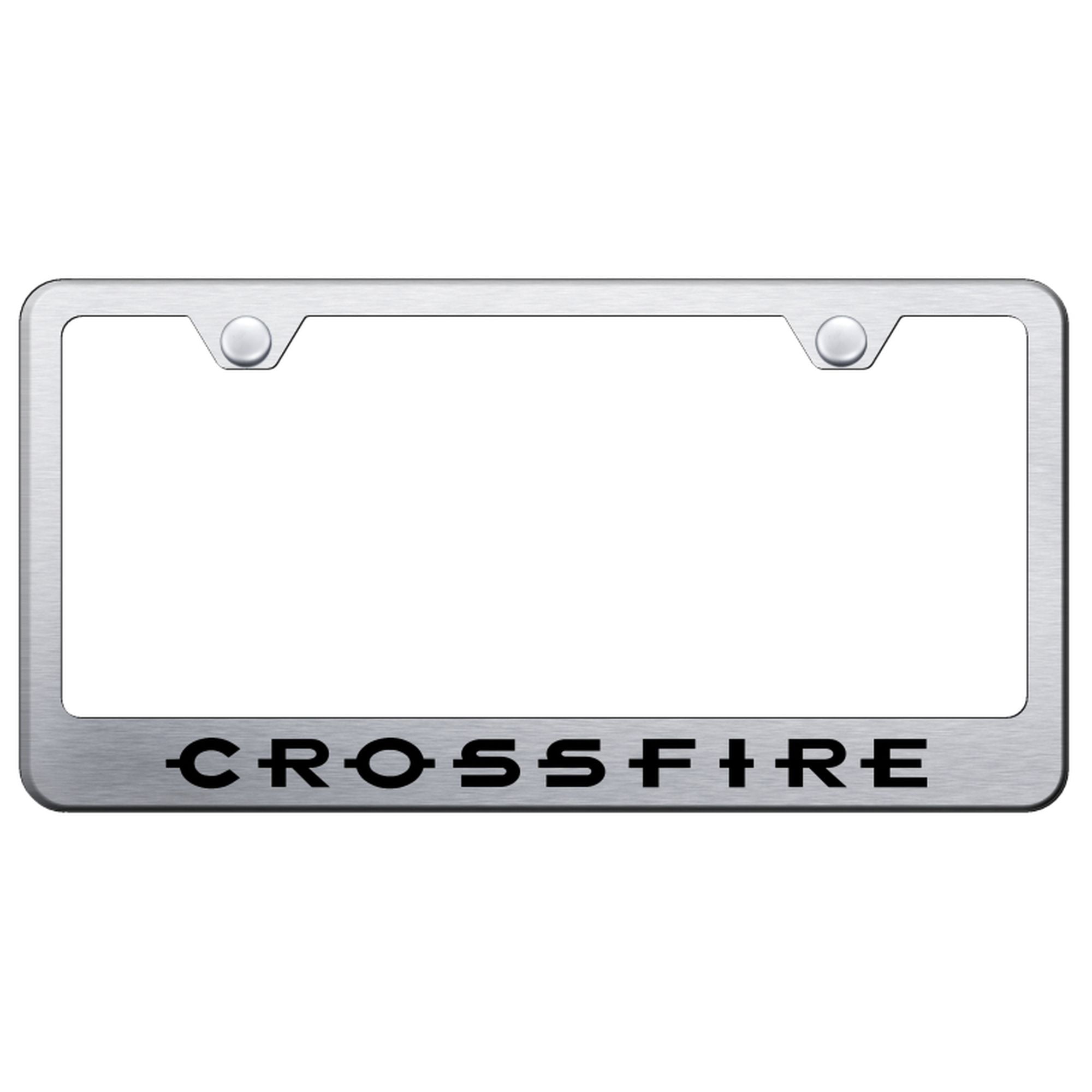 Chrysler Crossfire Laser Etched Logo Stainless Steel License Plate ...