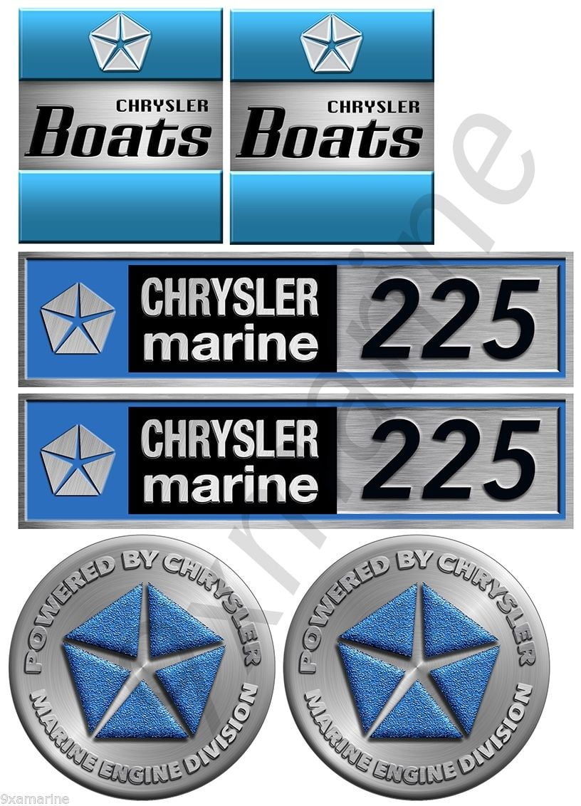 Chrysler Engine Decals Set. Number of your choice. Custom made to order ...