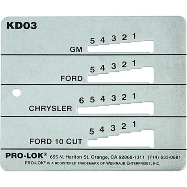 Chrysler Ford & Ford 10-Cut Key Decoder - Walmart.com
