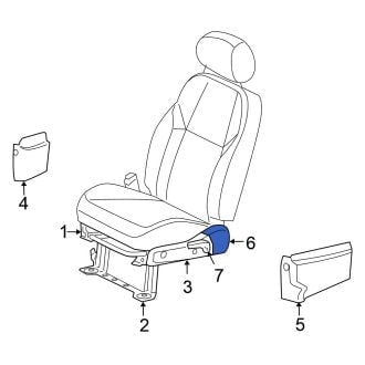 New OEM Rear Left Inner Seat Trim Panel Fits, 2006-2008 Chrysler PT ...
