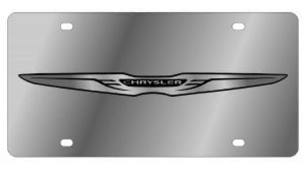 Chrysler New Logo Stainless Steel License Plate - Walmart.com