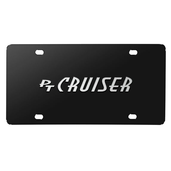 Chrysler PT Cruiser 3D Nameplate Black Stainless Steel License Plate ...