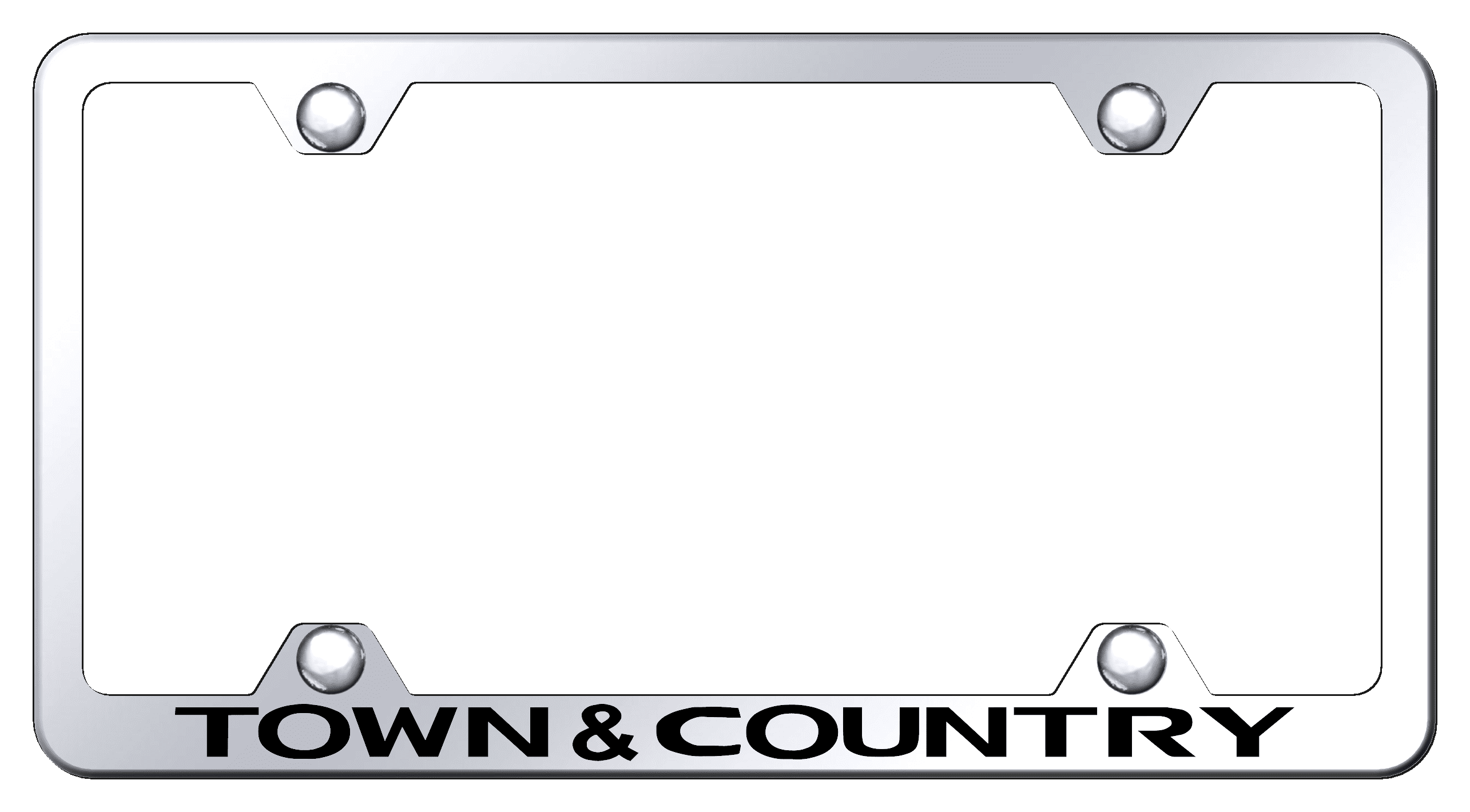 Chrysler Town & Country Laser Etched Logo Wide Body License Plate Frame ...