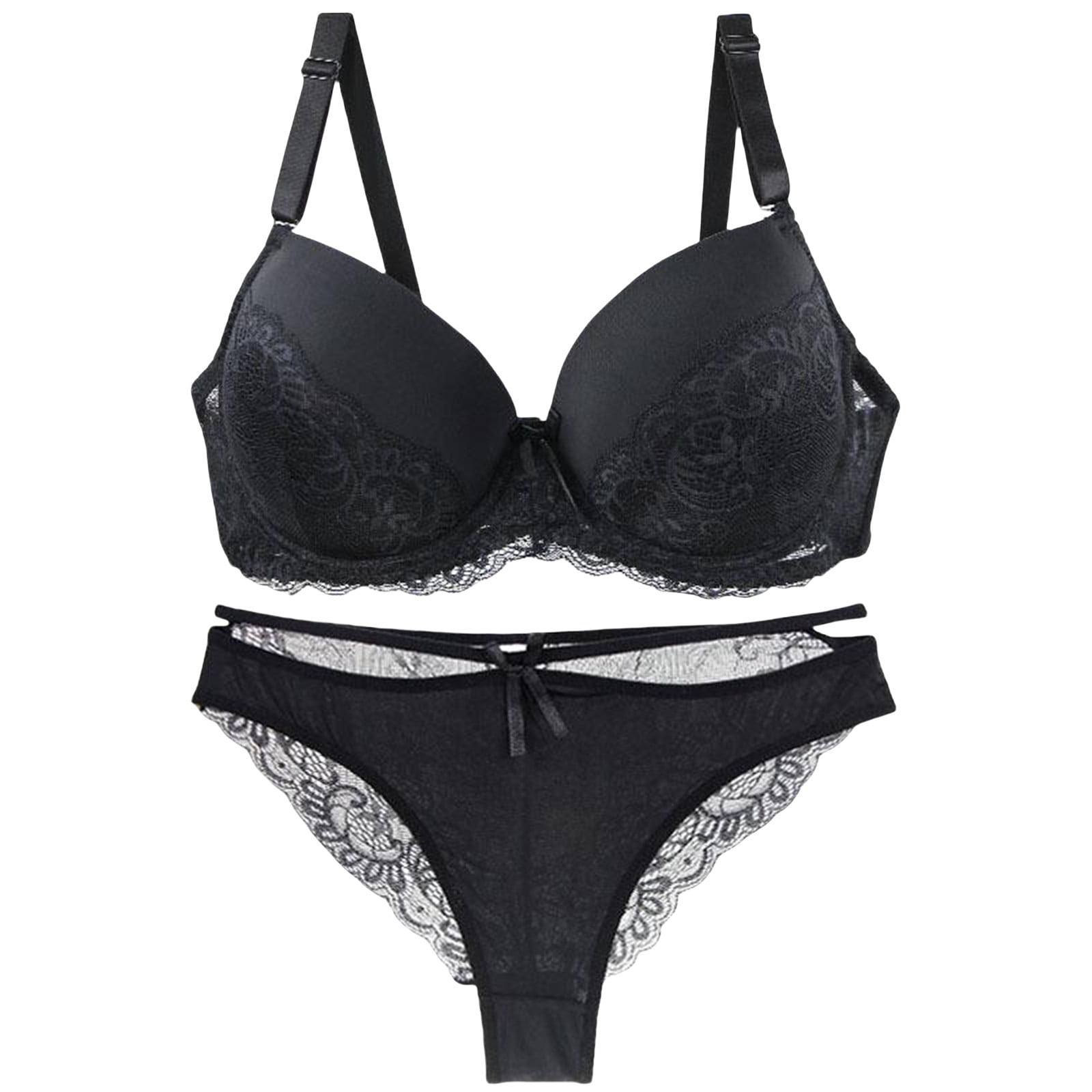Chuancc Bra And Panty Set Womens Thong Underwear Womens Bra And Panty Sets Lace 2 Piece Bra And