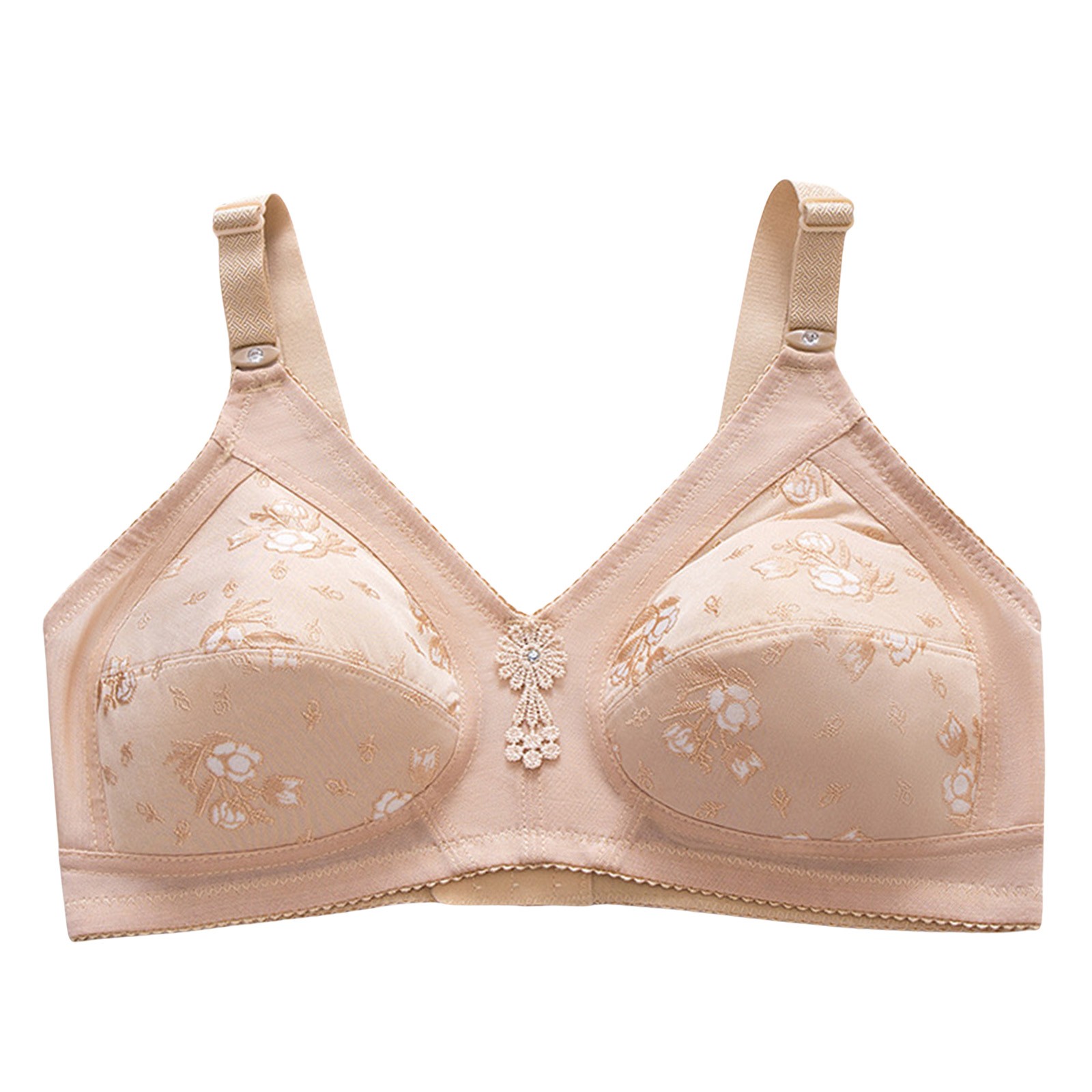 Chuancc Bra for Women,Full Cup Thin Of Large Size Cup Fixed Double ...