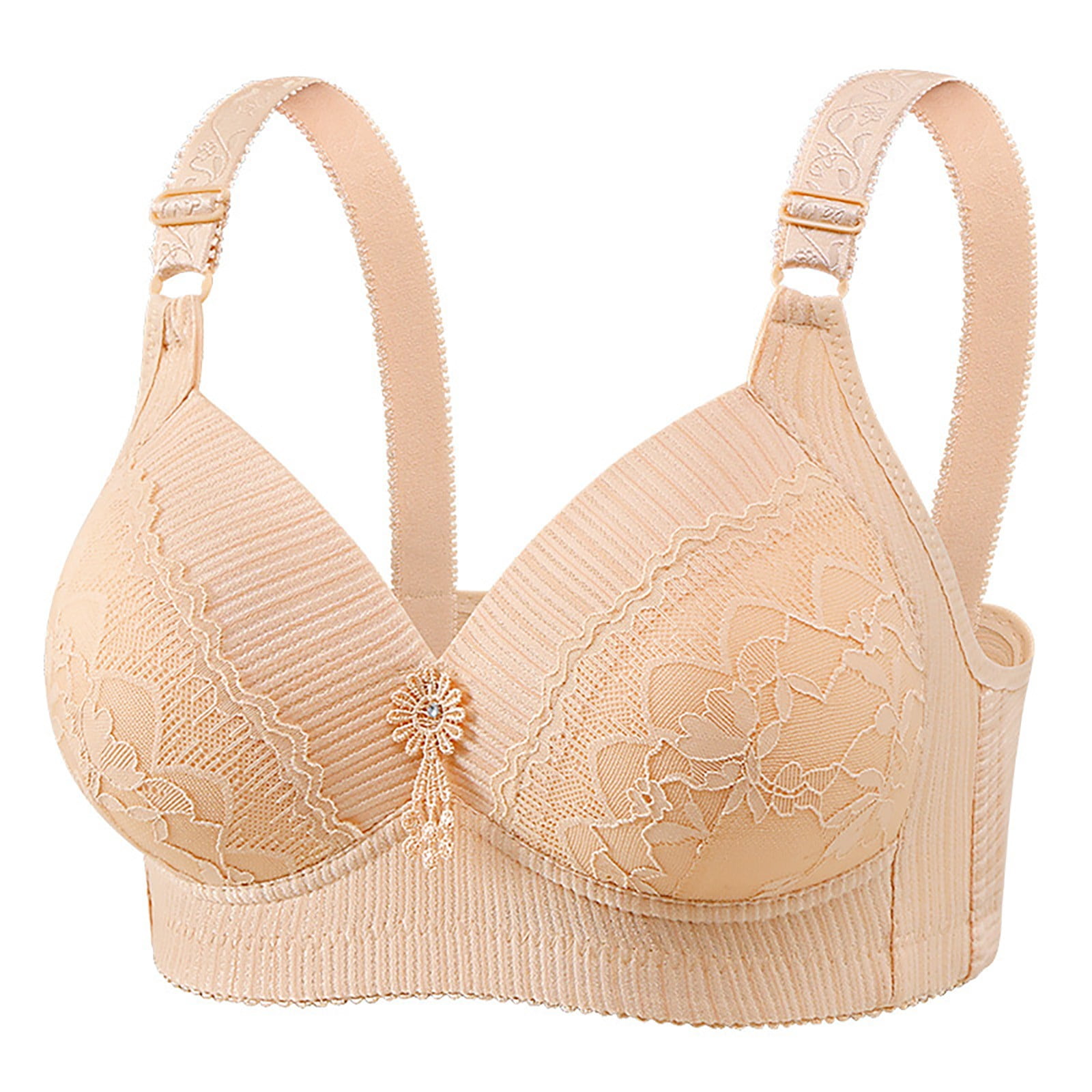 Chuancc Bra for Women,Lingerie Non Ring Gathered Comfortable Older ...