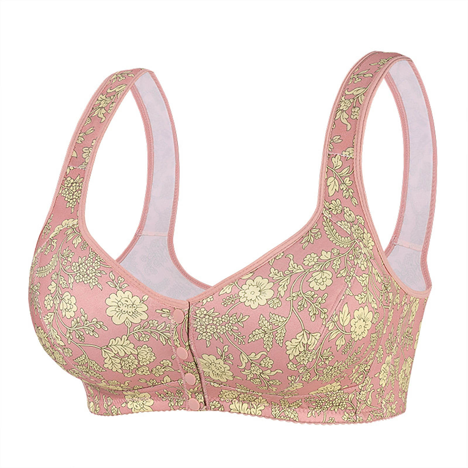 Chuancc Bras for Women Seamless Bras Women's Flower Print Plus Size ...