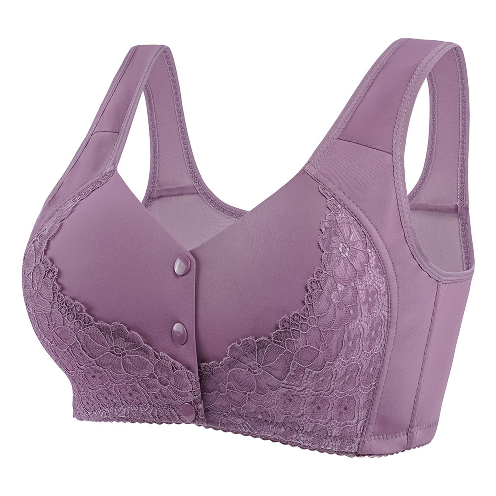 Chuancc Full Coverage Bra Wireless Bra Women's Fashionable And Casual ...