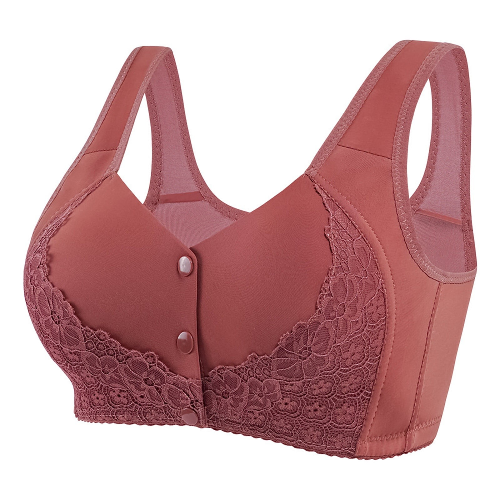 Chuancc Full Coverage Bra Wireless Bra Women's Fashionable And Casual ...