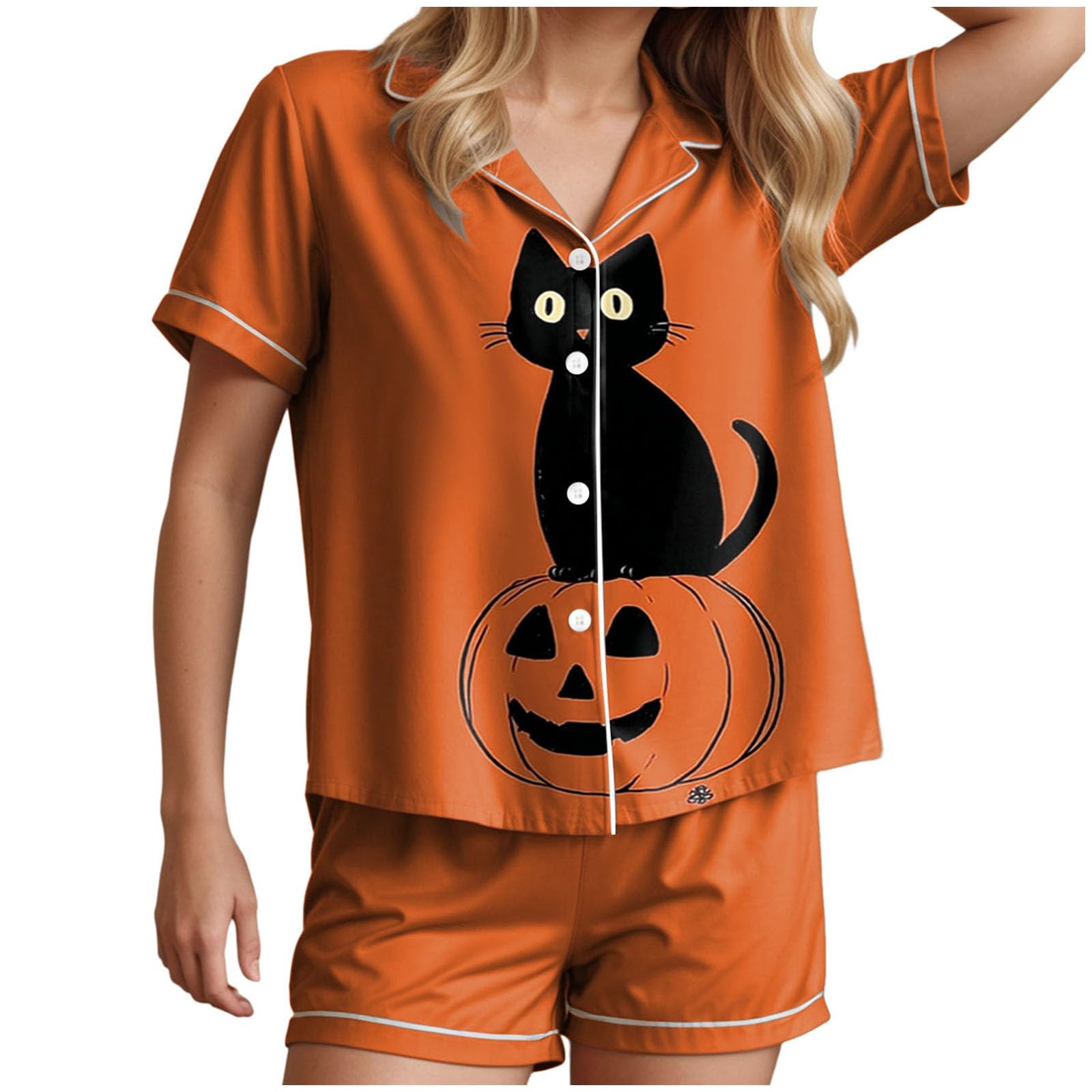 Chuancc Halloween Pajama Bottom Women Halloween Pajamas Pants Halloween ...