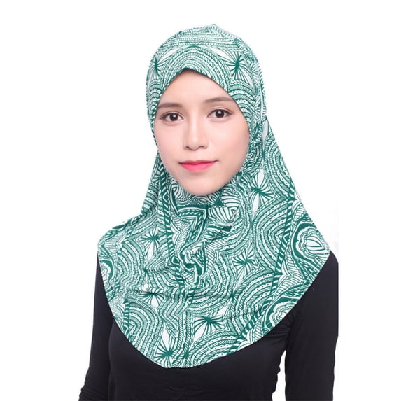 Chuancc Hijab Cap Adjustable Muslim Stretchy Turban Full Cover Shawl ...