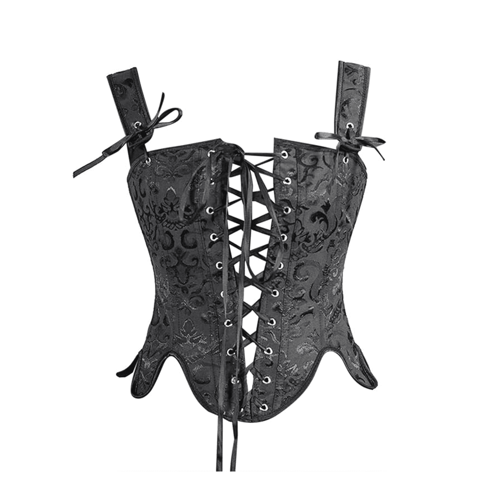 Chuancc Lace Corset Top Satin Bustier Bustier Lingerie For Women Long ...