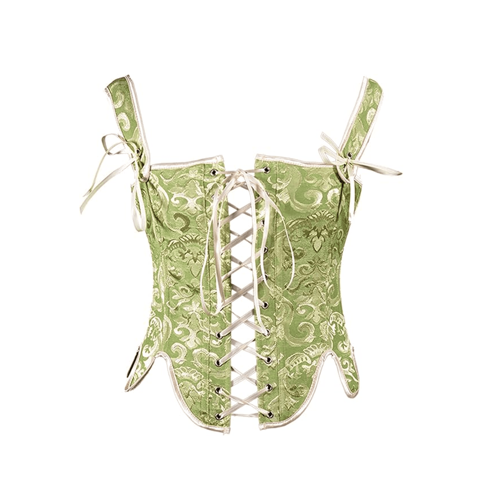 Chuancc Lace Corset Top Satin Bustier Bustier Lingerie For Women Long ...