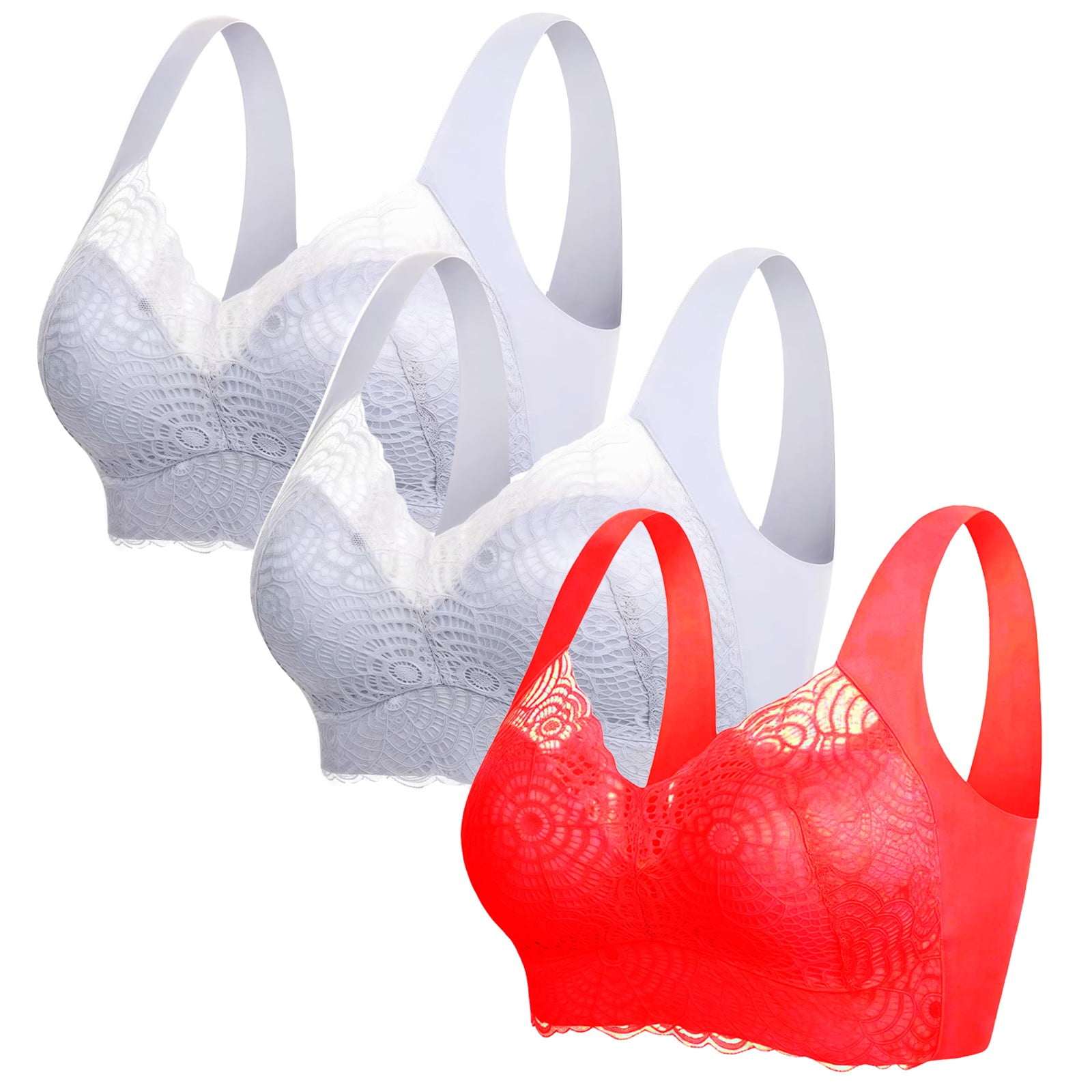 Chuancc Longline Sports Bras For Women Minimizer Bras For Women Full ...