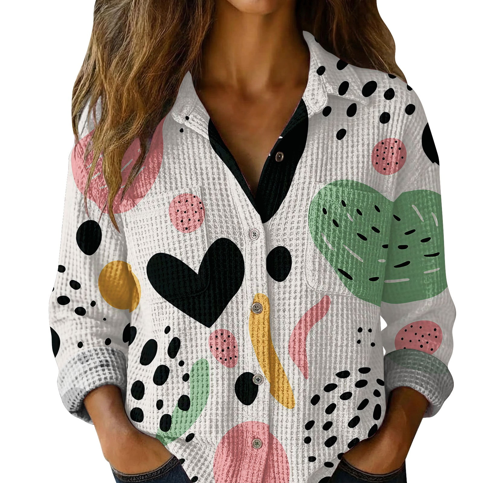 Chuancc Slim Fit Long Sleeve Shirt Oversized Long Sleeve Shirts for ...