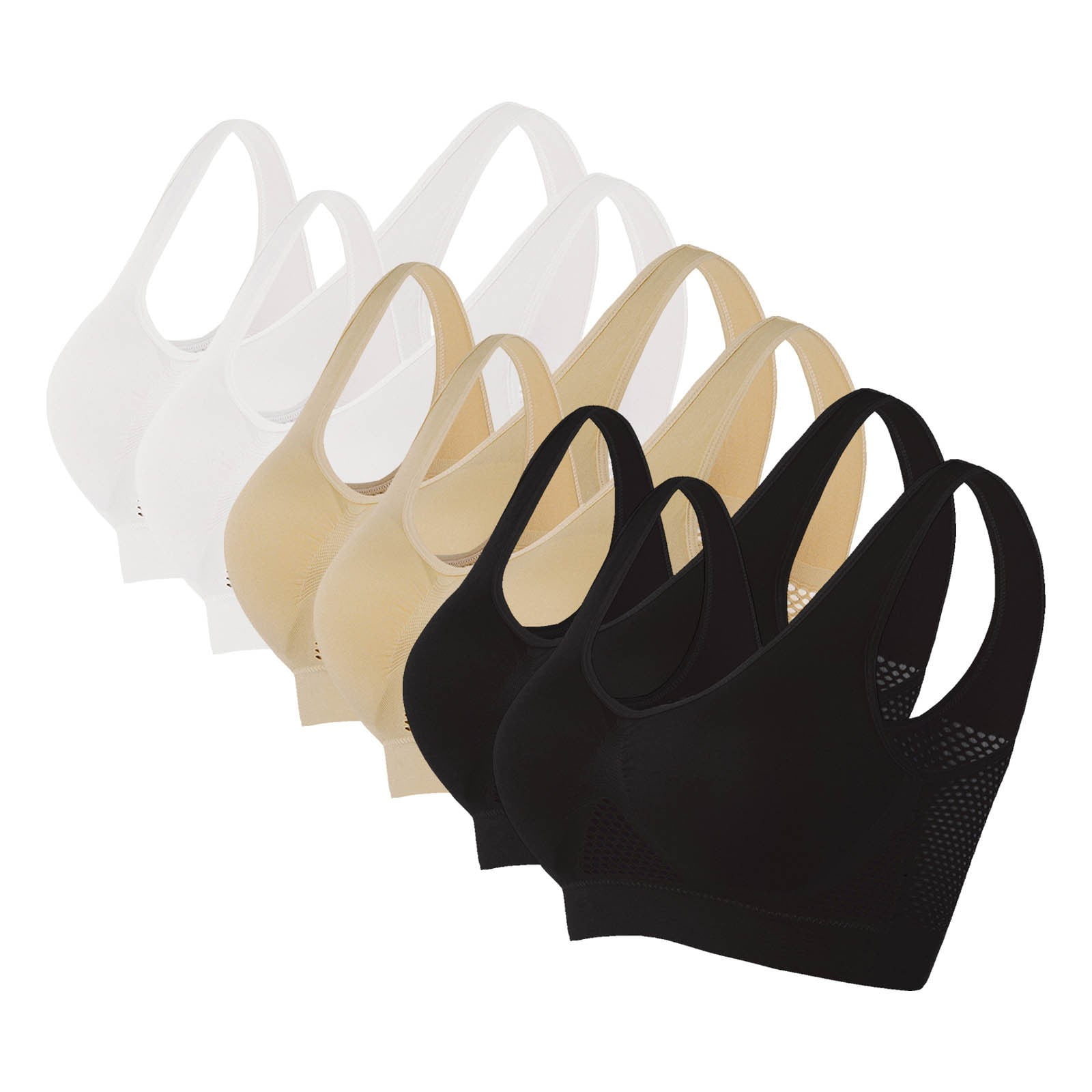 Chuancc Sports Bras Push Up Bra Breathable Cool Liftup Air Bra New ...