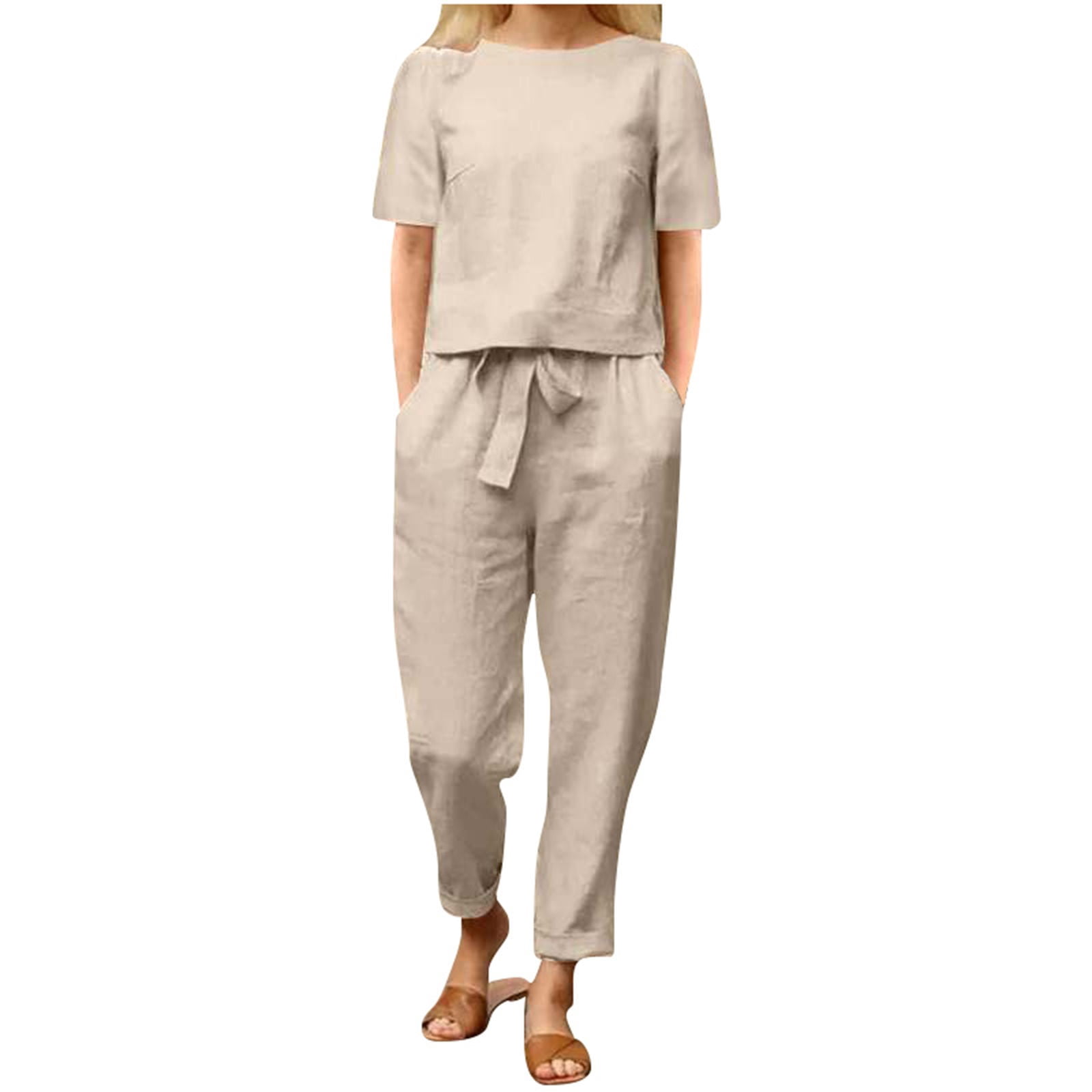 Chuancc Two Piece Summer Set Summer Lounge Sets for Women Athleisure ...