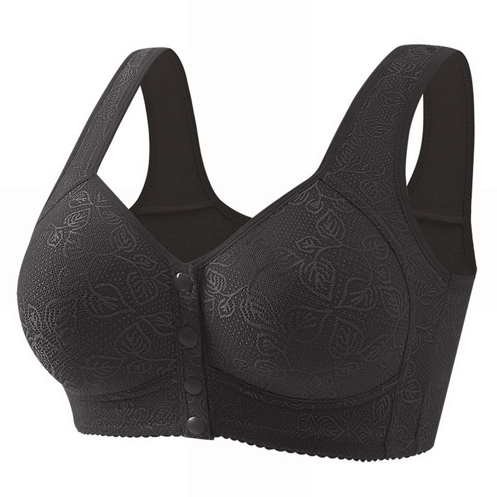 Chuancc Underwire Bra Front Closure Bra Women Lace Front Shaping Cup ...