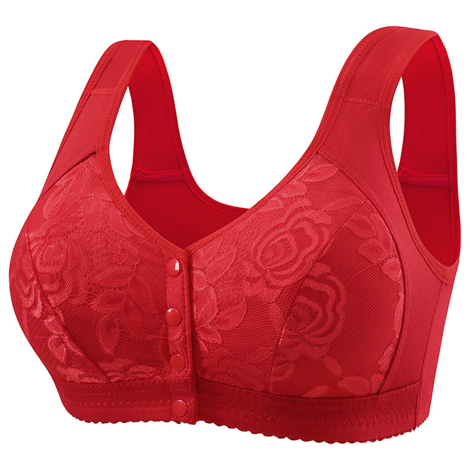 Chuancc Underwire Bra Front Closure Bra Women Lace Front Shaping Cup ...