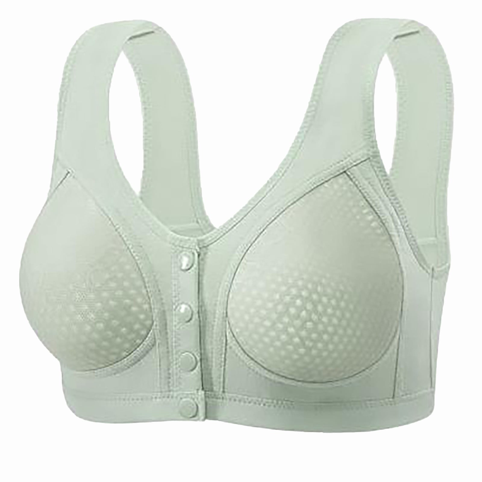 Chuancc Wireless Bra Front Closure Bra Hole Cup Front Buckle Mother ...