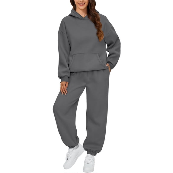 Chuancc Women's 2 Piece Sweater Set Pullover Sweatshirt,High Waisted ...