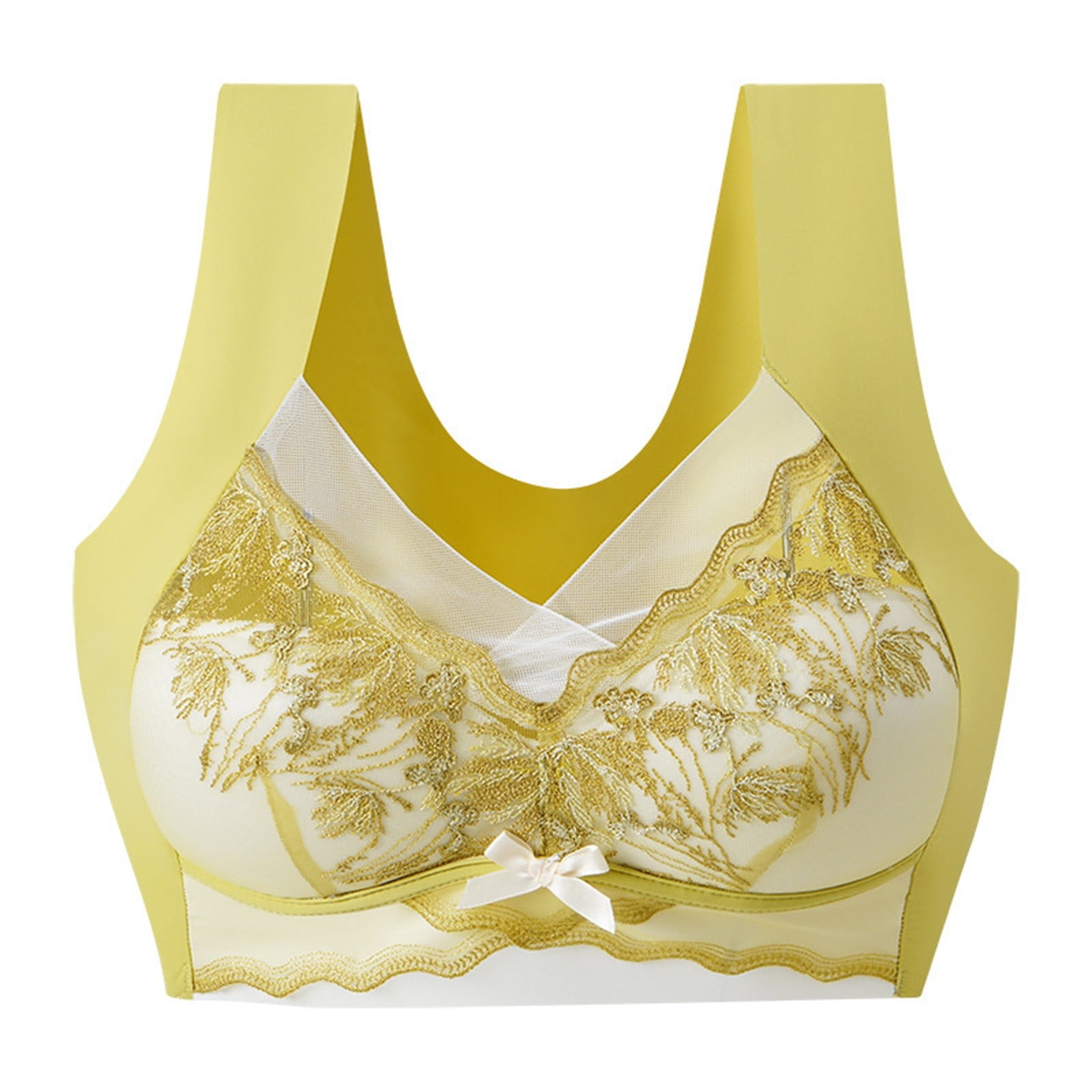 Chuancc Women's Bra Wireless Bra Push Up Bra Womens Posture Correcting ...